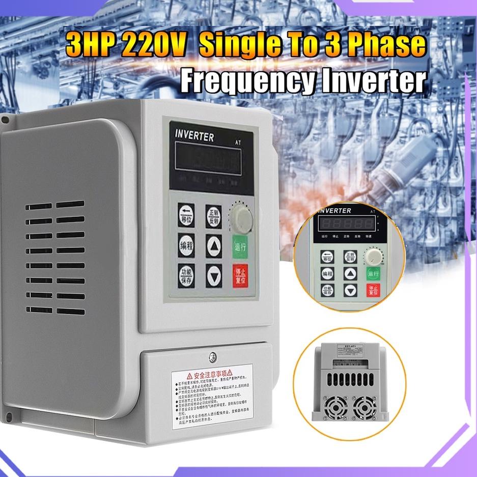 Jual Termurah ⚡Harga diskon⚡Inverter Frekuensi Variabel 2hp 1.5kW input 220V output 3phase ...