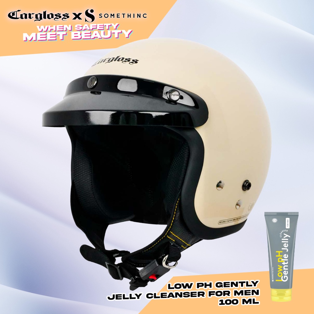 Jual Paket Bundling Helm Cargloss Retro CFM + SOMETHINC 100ml Low pH ...