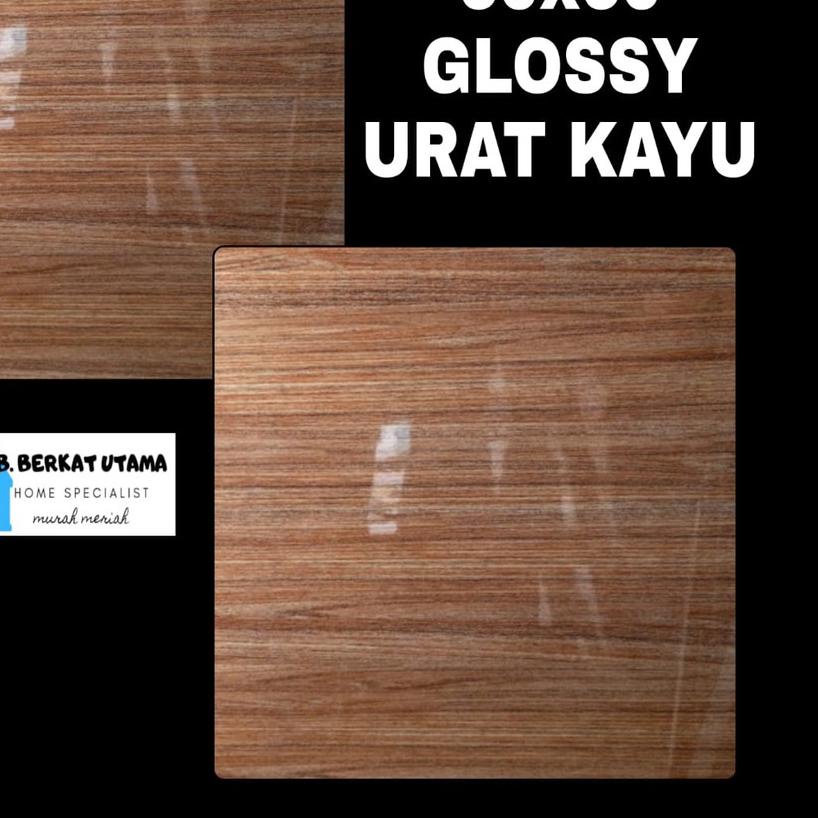 Jual ☇ GRANIT LANTAI 60X60 GLOSSY URAT KAYU COKLAT | Shopee Indonesia