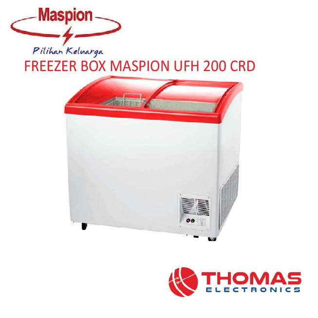 Jual FREEZER BOX MASPION SLIDING KACA UFH 200 UFH200 Garansi Resmi ...