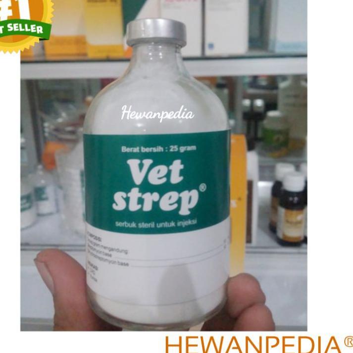 Jual VET STREP 25 gr VETSTREP - Obat Hewan Mastitis Crd Pernafasan ...