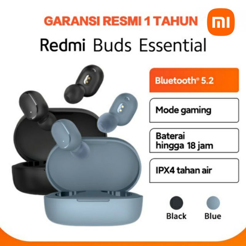 Jual Xiaomi Redmi Buds Essential TWS Bluetooth 5.2 Earphone IPX4 ...