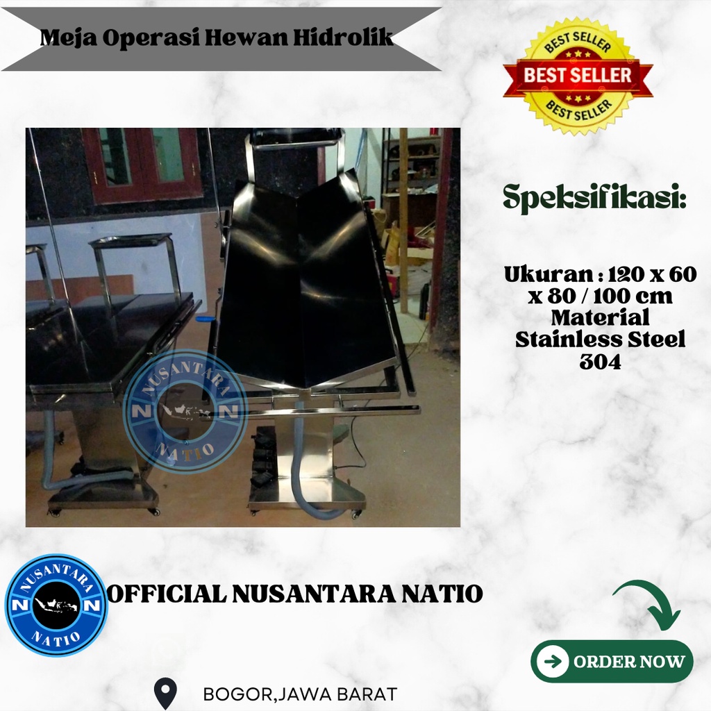 Jual Meja Operasi Hewan Hidrolik 120 x 60 x 80 / 100 cm | Shopee Indonesia