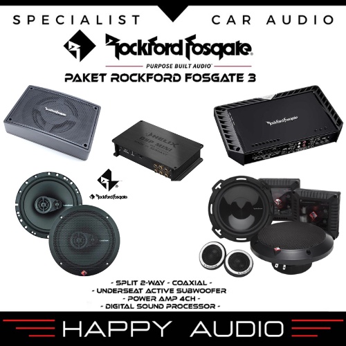 Jual Paket Audio Mobil Full Set Sound System ROCKFORD FOSGATE SIMPLE 3 ...