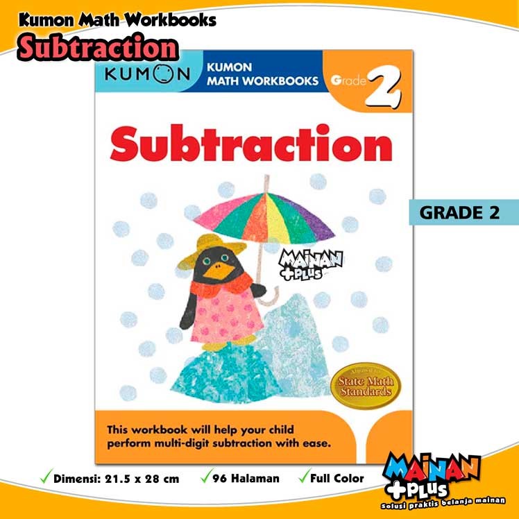 Jual Buku Anak Kumon Matematika Math Workbooks Subtraction Grade 2 ...