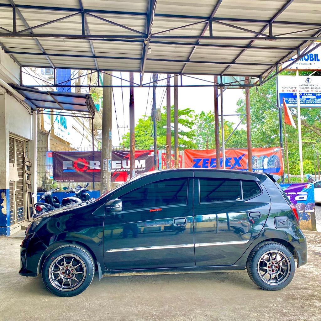 Jual Paketan velg agya ayla ring 15 velg+ban HSR BOROKO SRD R15 | Shopee Indonesia