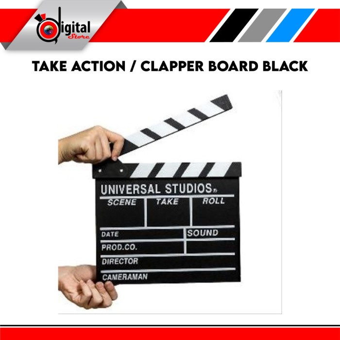 Jual PAPAN TAKE ACTION / CLAPPERBOARD SYUTING -DLL #ORIGINAL | Shopee ...