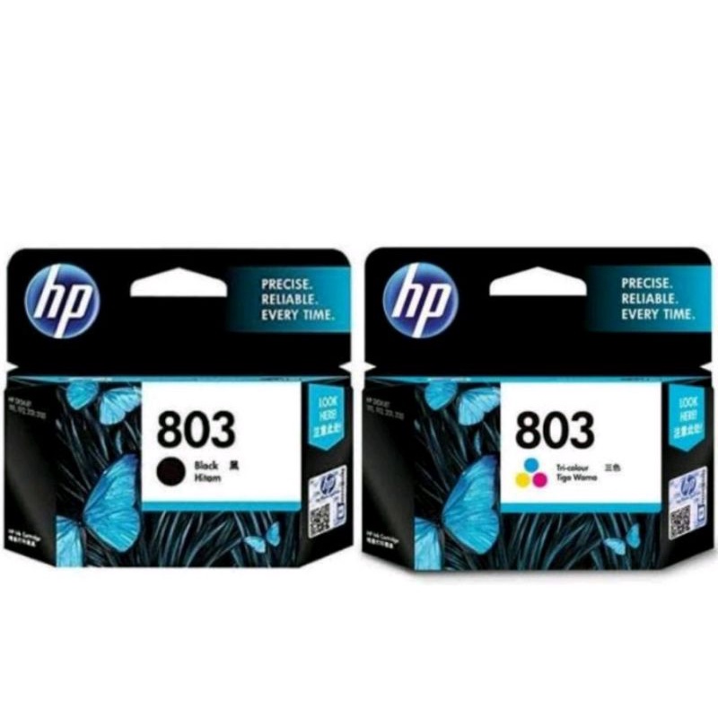 Jual tinta cartridge HP 803 black & 803 color original (VARIAN) for ...