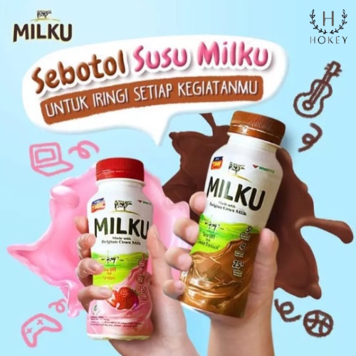 Jual Minuman susu Milku kemasan botol 200ml | Shopee Indonesia