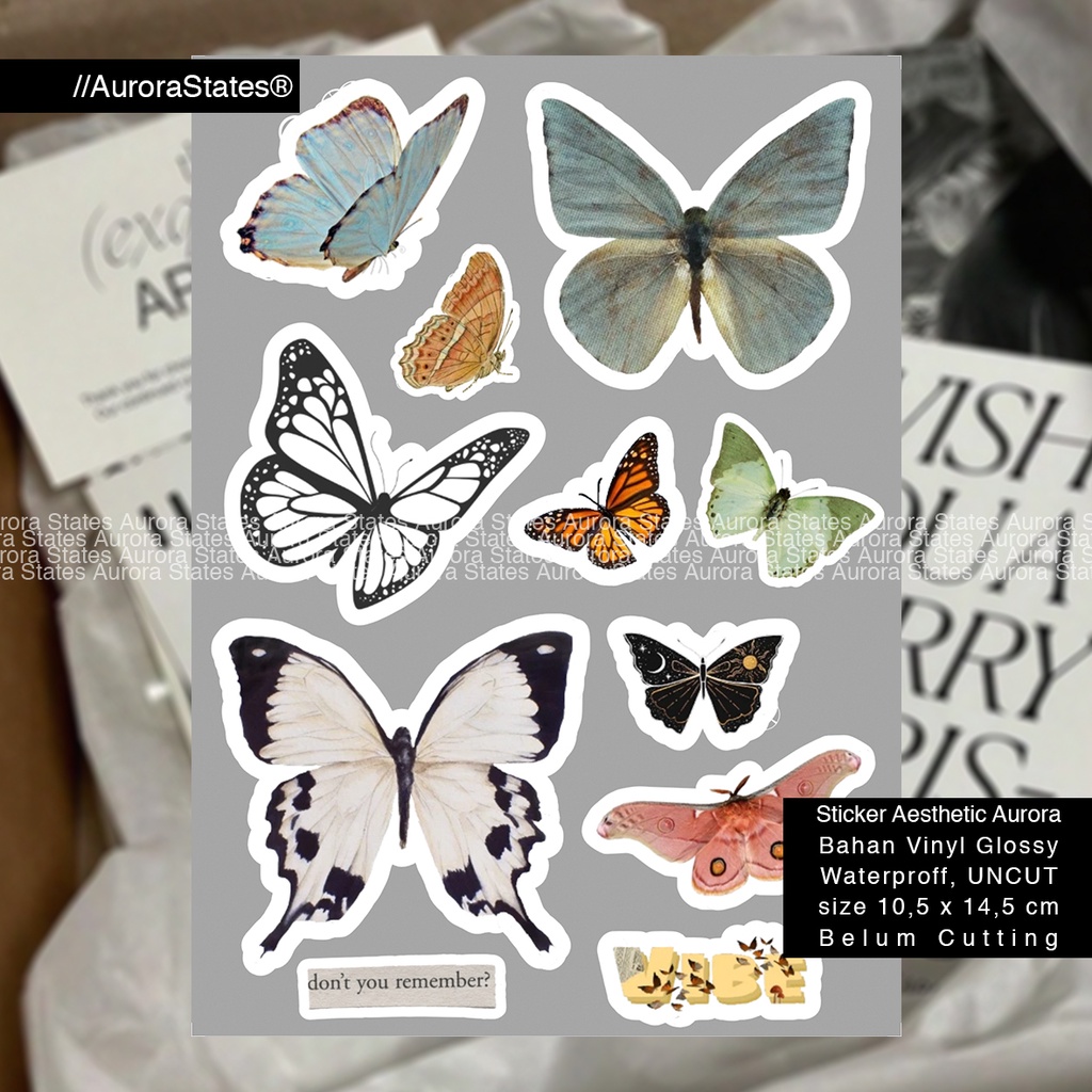 Jual Stiker Aesthetic Vogue Sticker Vintage Vogue Uncut Custom Sticker ...