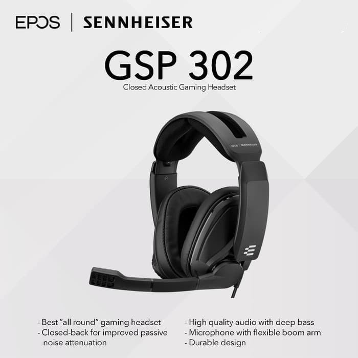 Jual Epos GSP302 - GSP 302 Closed Acoustic Gaming Headset | Shopee Indonesia
