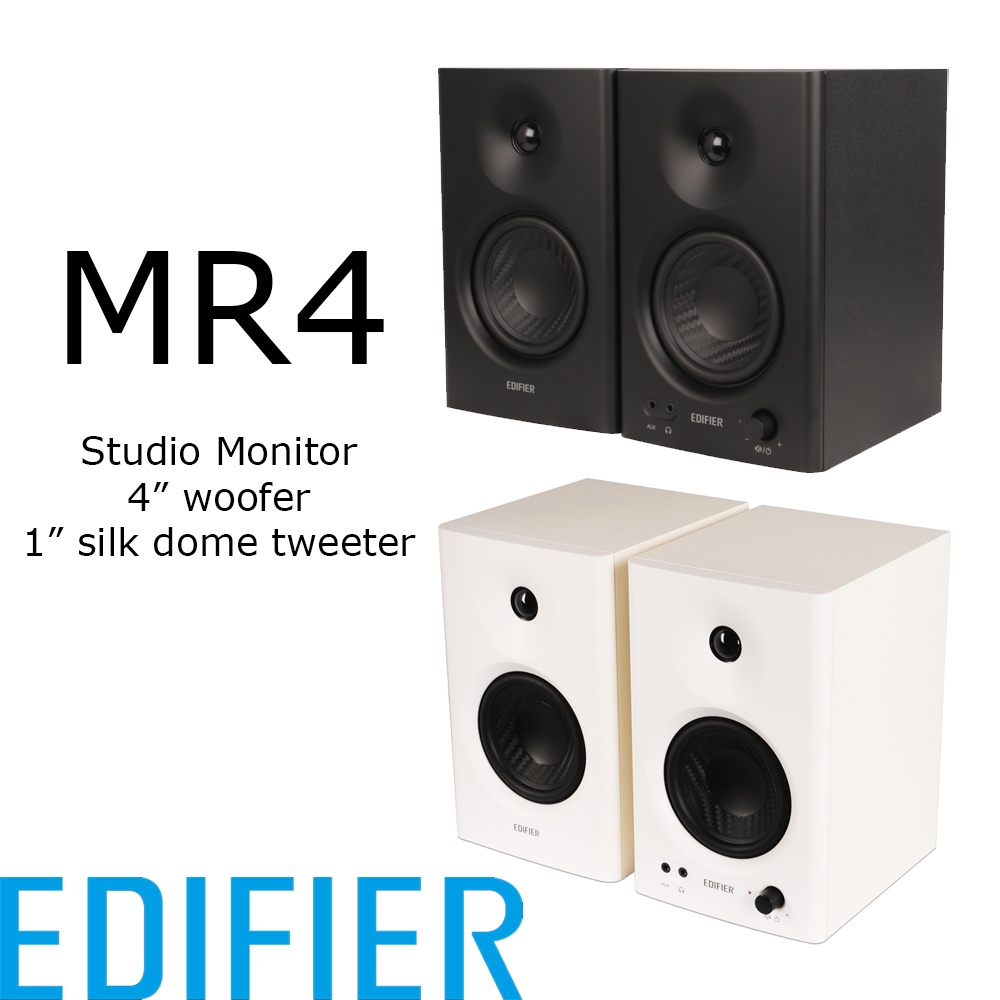 Jual Edifier MR4 MR-4 Speaker Monitor 4" Flat Studio Recording Reference | Shopee Indonesia