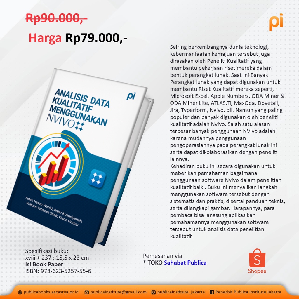 Jual Buku Analisis Data Kualitatif Menggunakan Nvivo | Shopee Indonesia