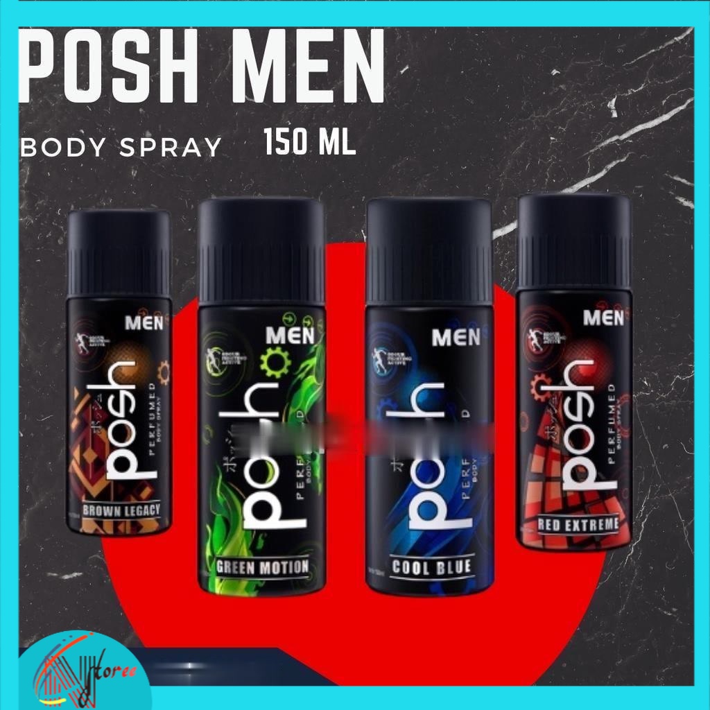 Jual POSH MEN Perfume Body Spray 150ml | Shopee Indonesia