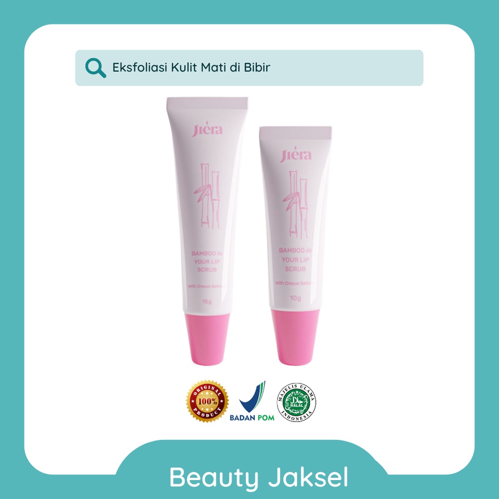 Jual JIERA Bamboo in Your Lip Scrub 10gr & 15gr (100% ORIGINAL & BPOM ...