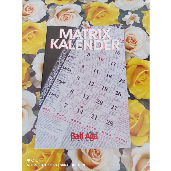 Jual buku matrix kalender Bali | Shopee Indonesia