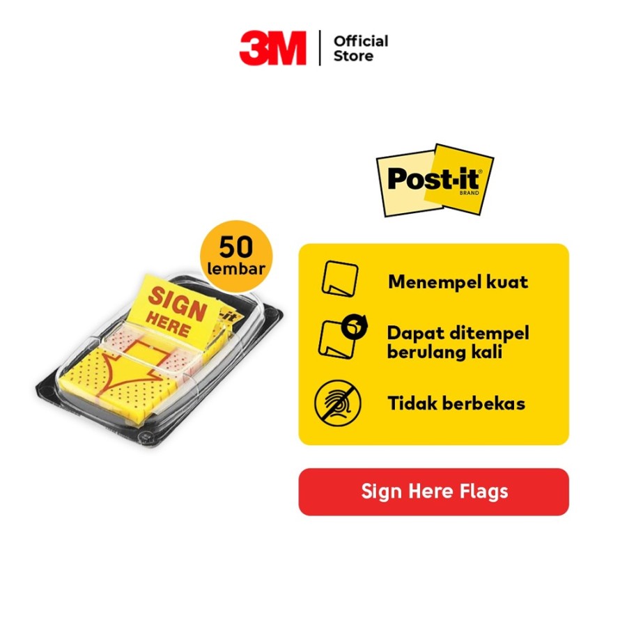Jual shopwhop - 50 Lembar Post It Sign Here Label/penanda tanda tangan ... Jual shopwhop - 50 Lembar Post It Sign Here Label/penanda tanda tangan ...