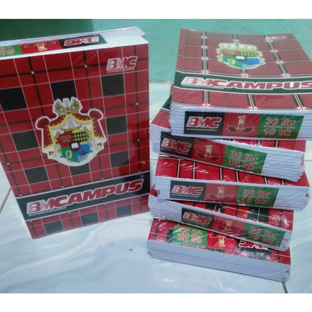 Jual 1 Pack BUKU TULIS BESAR FAVORITE CAMPUS 36 LEMBAR ISI 5 PCS BUKU ...