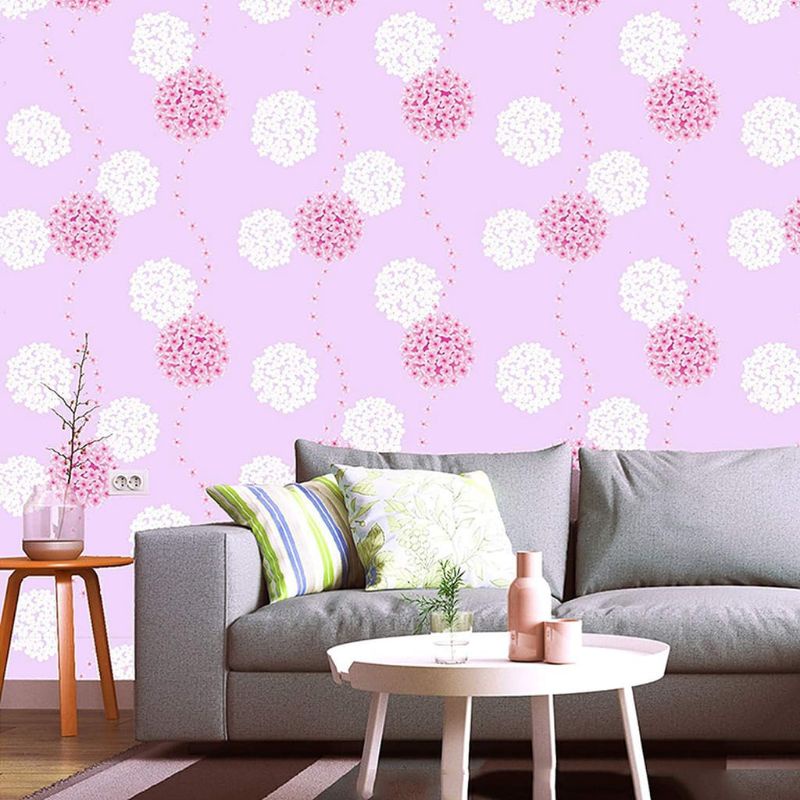 Jual Wallpaper Dinding Ruang Tamu Elegan Mewah Motif Bunga Dandelion ...