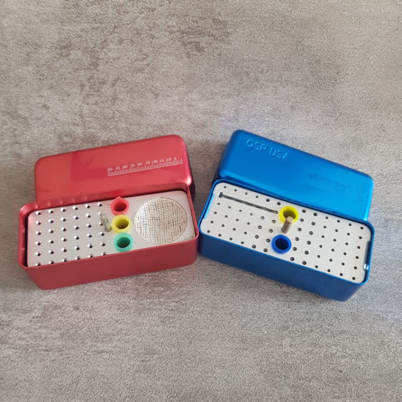 Jual dental endo box/file reamer holder box autoclave 72hole/ endo box ...