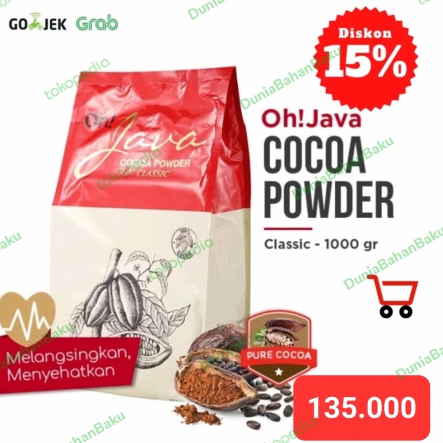 Jual Oh!JAVA Cocoa Powder Classic Flavor 1000g| ASLI (Bukan Repack ...