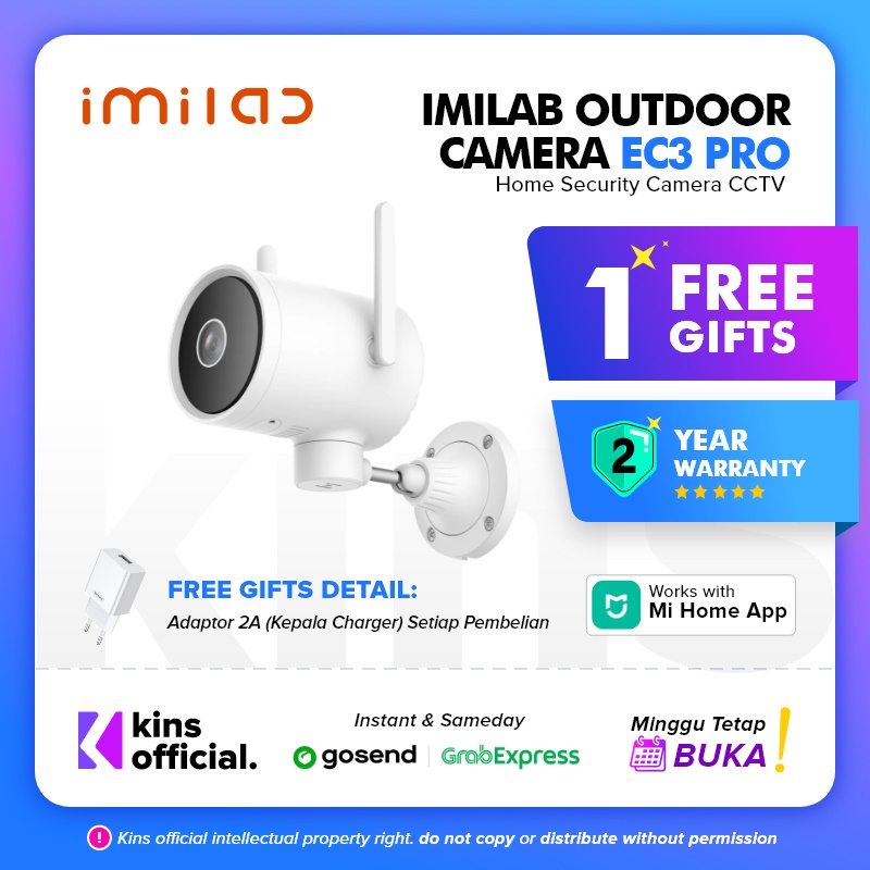 Jual IMILAB EC3 PRO Home Smart Camera CCTV IP WiFi 2K Outdoor IP66 ...