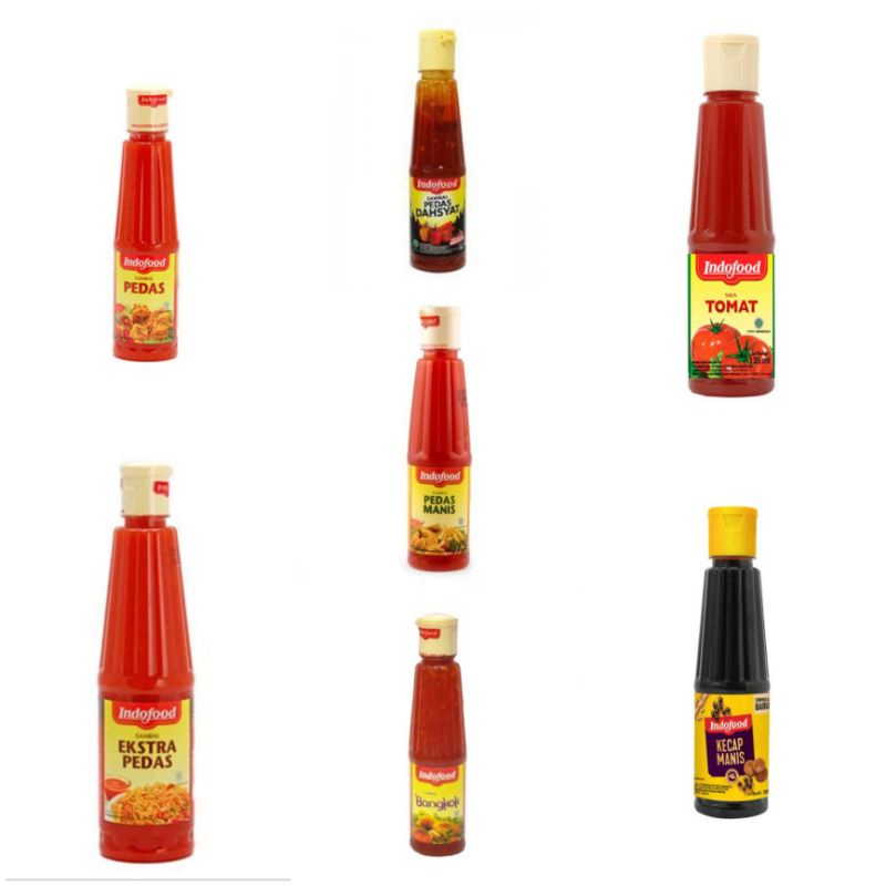 Jual Saos sambal, saos tomat, kecap manis indofood 135ml | Shopee Indonesia