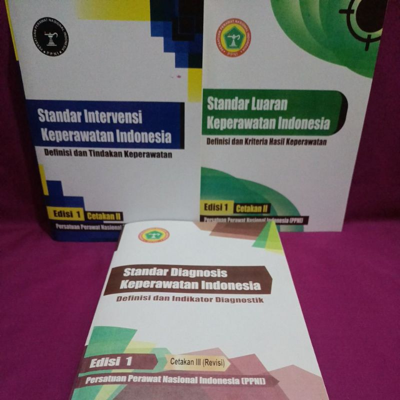 Jual Paket 3 Buku Standar Intervensi, Luaran & Diagnosis Keperawatan Indonesia DTK, DKK & DID ...