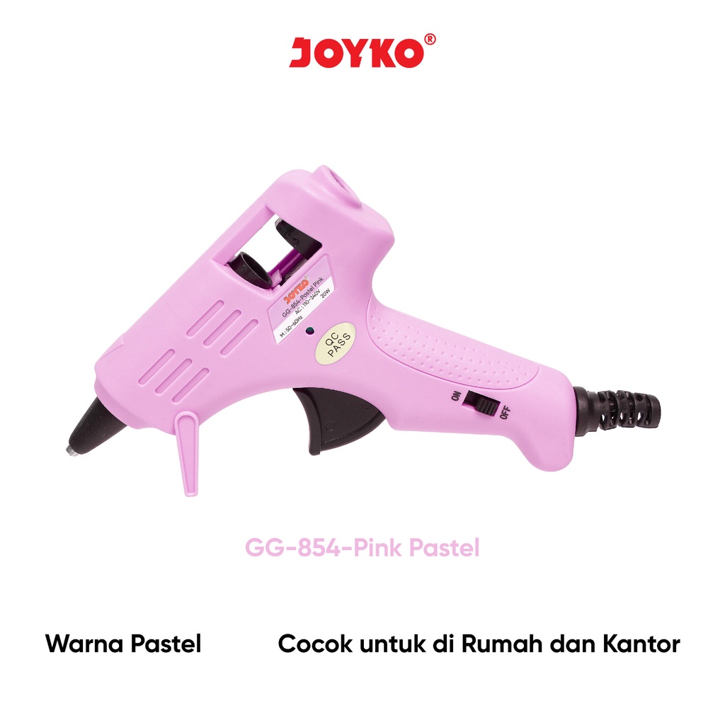 Jual JOYKO Glue Gun Lem Tembak GG-854 Pastel Color 20 Watt | Shopee ...
