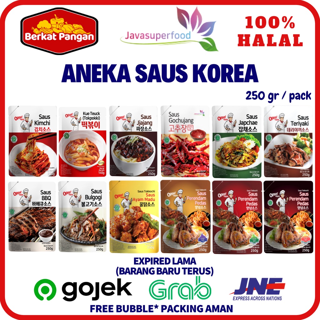 Jual Aneka Saus Korea Saus Kimchi Tokpokki Gochujang Jjajang Japchae ...