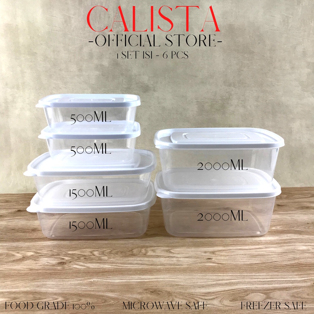 Jual FOOD KONTAINER CONTAINER PREPARATION SET TOPLES KOTAK CALISTA ...