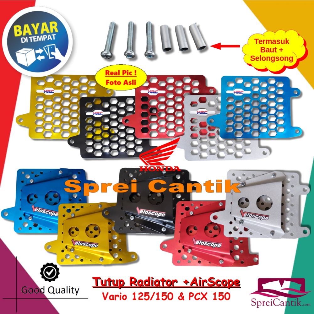 Jual Tutup Radiator PCX 150 / Vario 150 / Vario 125 - Cover Radiator ...