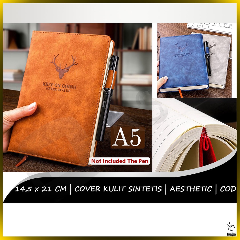 Jual Buku Diary A5 Buku Tulis Kertas Notebook Catatan Harian Gambar ...