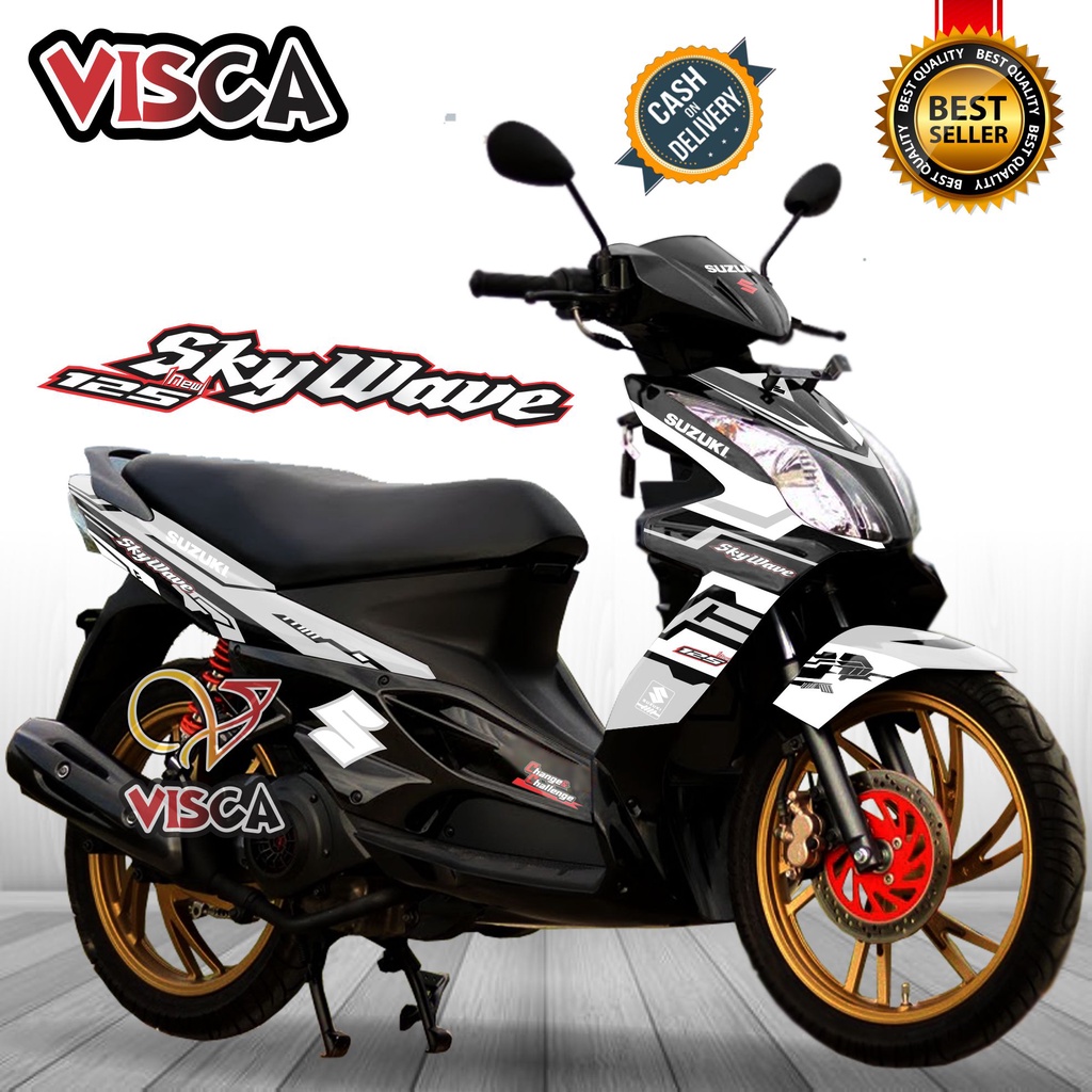 Jual Decal Skywave 125 Full Body Stiker Skywave 125 Full Body Striping Skywave 125 Hitech ...