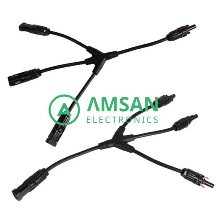Jual Connector MC4 3in1 Panel Surya tipe Y MC4 Kabel 30 cm Cabang 3 ...