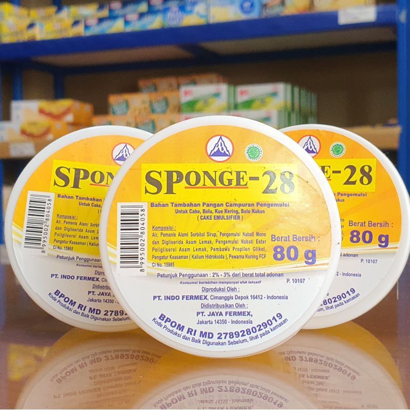 Jual Sponge28/SP Kue/Pelembut Bolu/Emulsifier/Pengembang Bolu/Sponge-28 ...