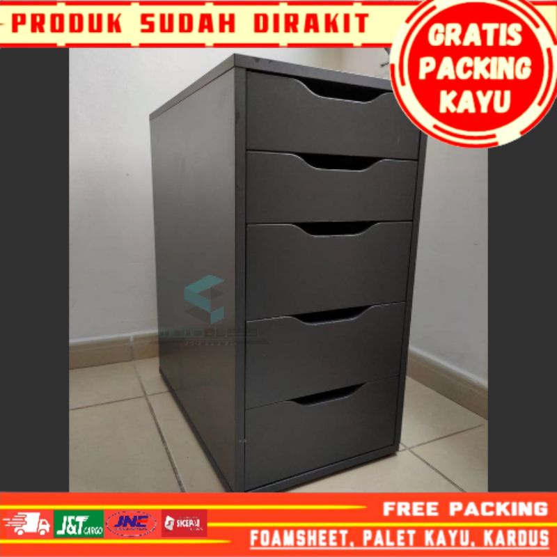 Jual KABINET MEJA LEMARI ALMARI 5 LACI MINIMALIS MURAH MEWAH WB41 ...