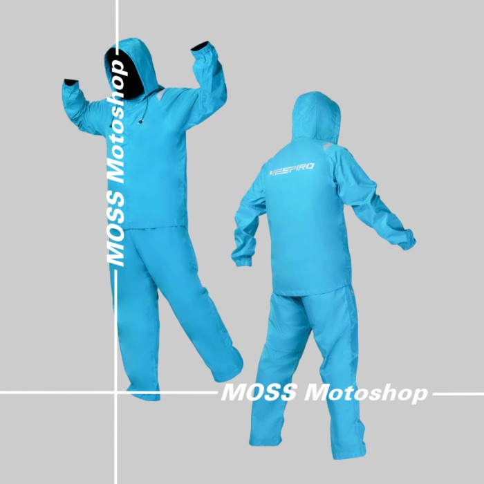 Jual Jas Hujan Rain Coat Jaket Hujan Respiro Challenger R2.0 Turquoise ...