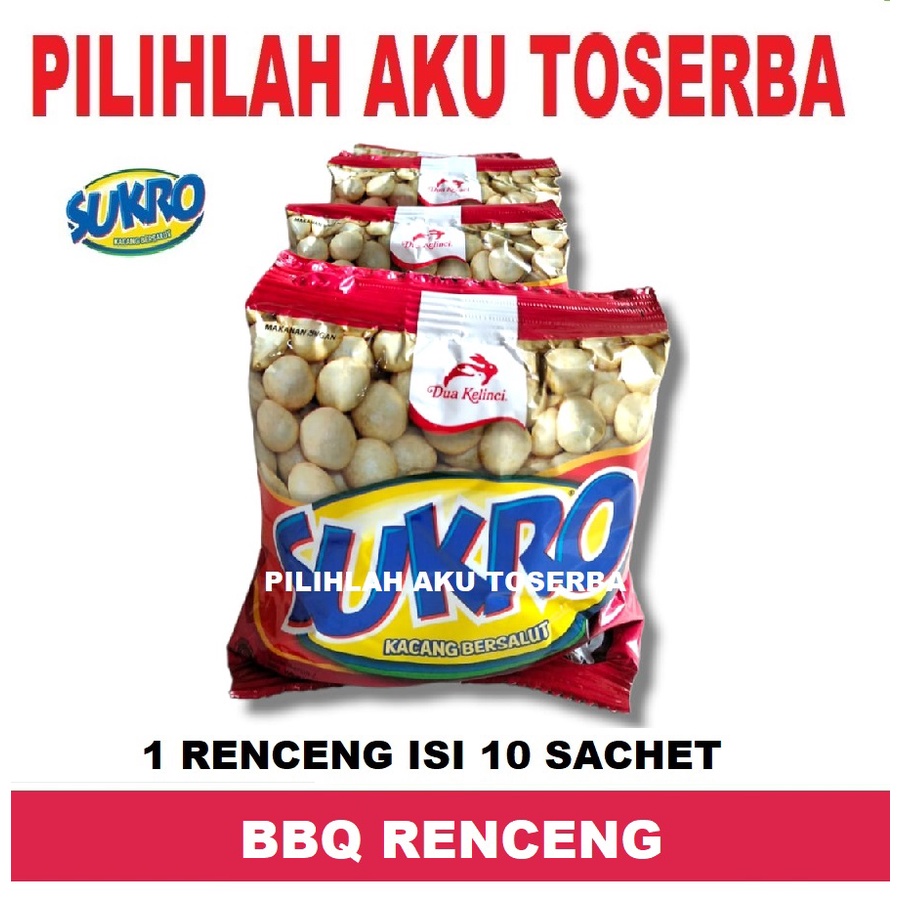Jual DUA KELINCI KACANG SUKRO BBQ BARBEQUE RENCENG - ( HARGA PER ...