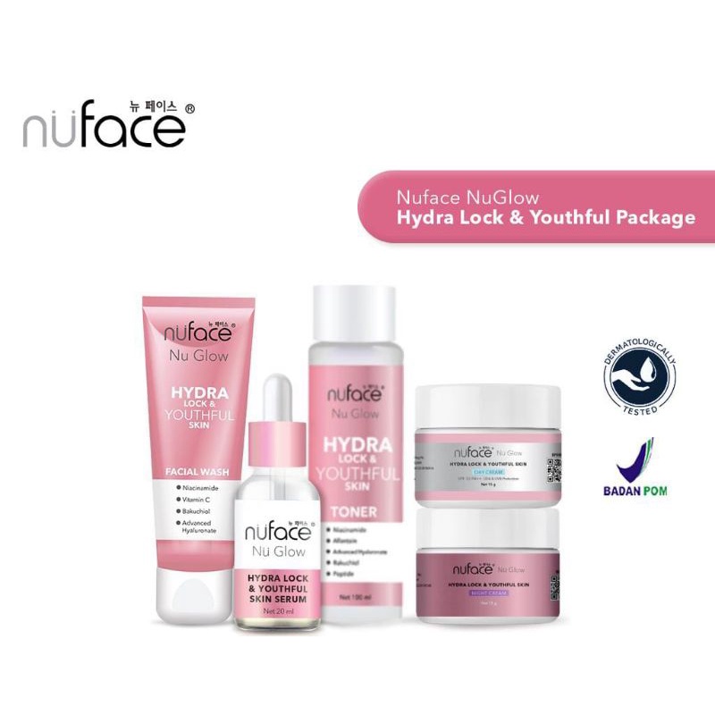 Jual Nuface Nu Glow Hydra Lock & Youthful Skin | Facial Wash - Toner ...