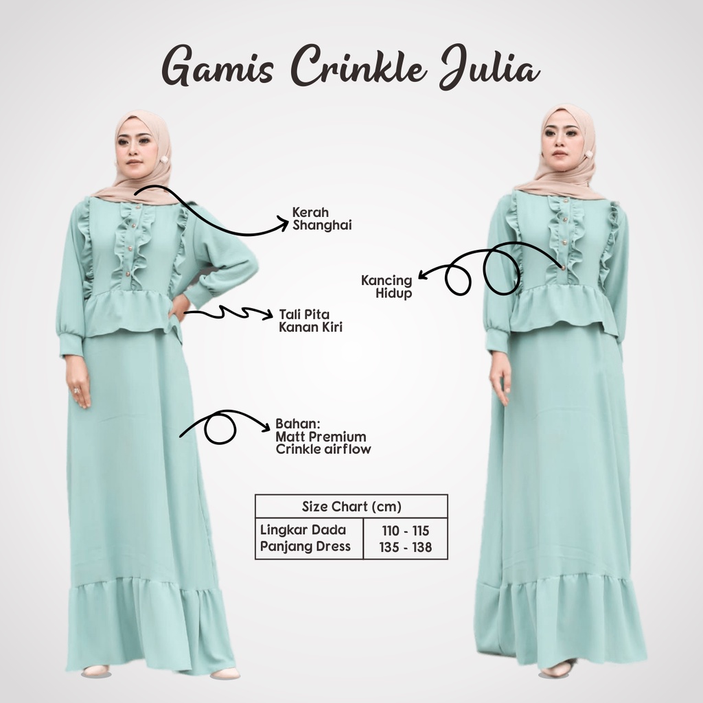 Jual Gamis Julia Crinkle Airflow | Shopee Indonesia
