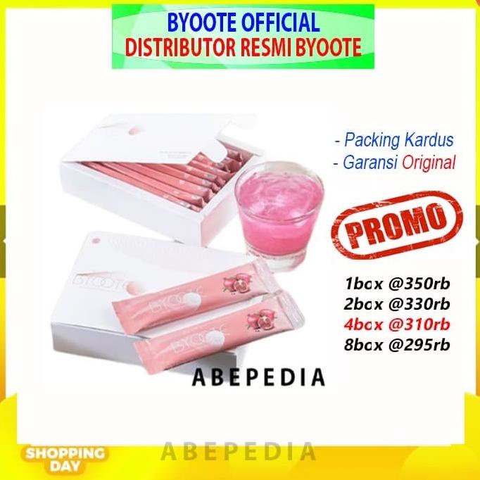Jual Byoote Collagen Drink 1 box isi 16 sachet Byote Kolagen | Shopee ...