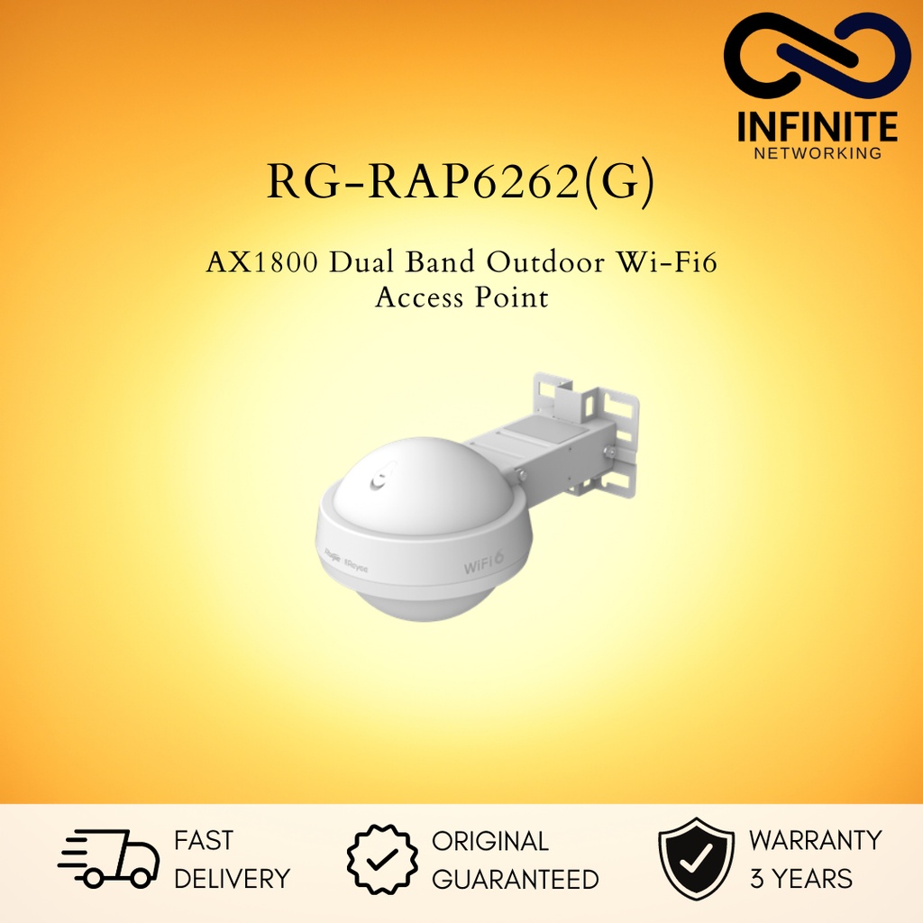 Jual Ruijie RG-RAP6262(G) Wi-Fi 6 Outdoor Access Point sama adaptor ...