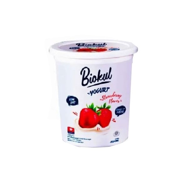 Jual BIOKUL STIR YOGURT STRAWBERRY 1 LITER - YOGURT | Shopee Indonesia