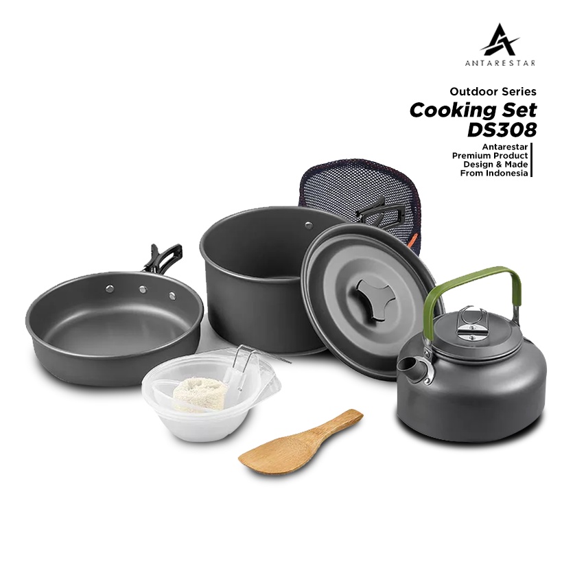 Jual ANTARESTAR Official - Cooking Set DS 308 Nesting Multifungsi Panci ...
