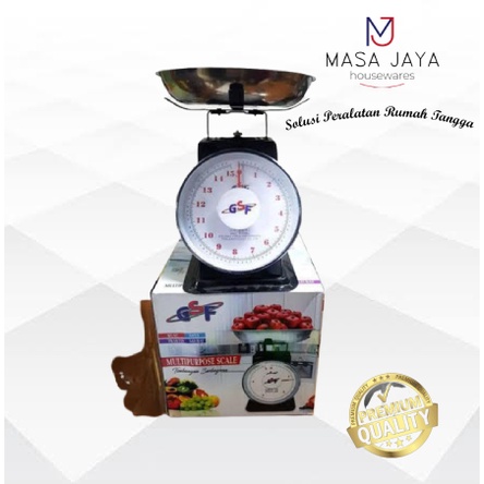Jual Timbangan Buah dan Daging GSF Neraca Duduk Serbaguna 15kg 20kg ...
