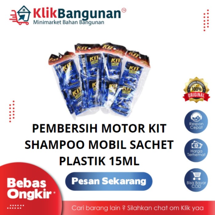 Jual PEMBERSIH MOTOR KIT SHAMPOO MOBIL SACHET PLASTIK 15ML | Shopee ...