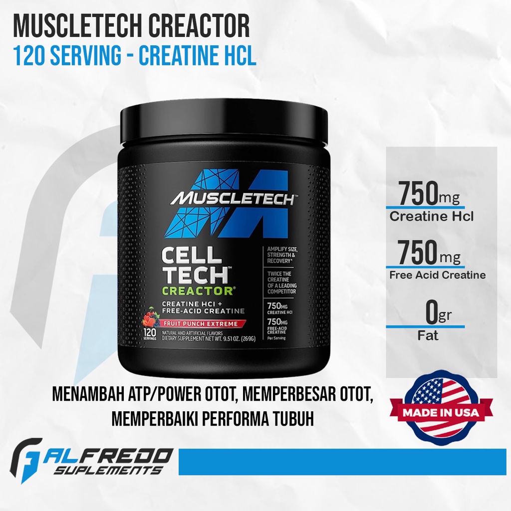 Jual Muscletech Cell Tech Creactor 120 Serving Creatine HCL | Shopee Indonesia