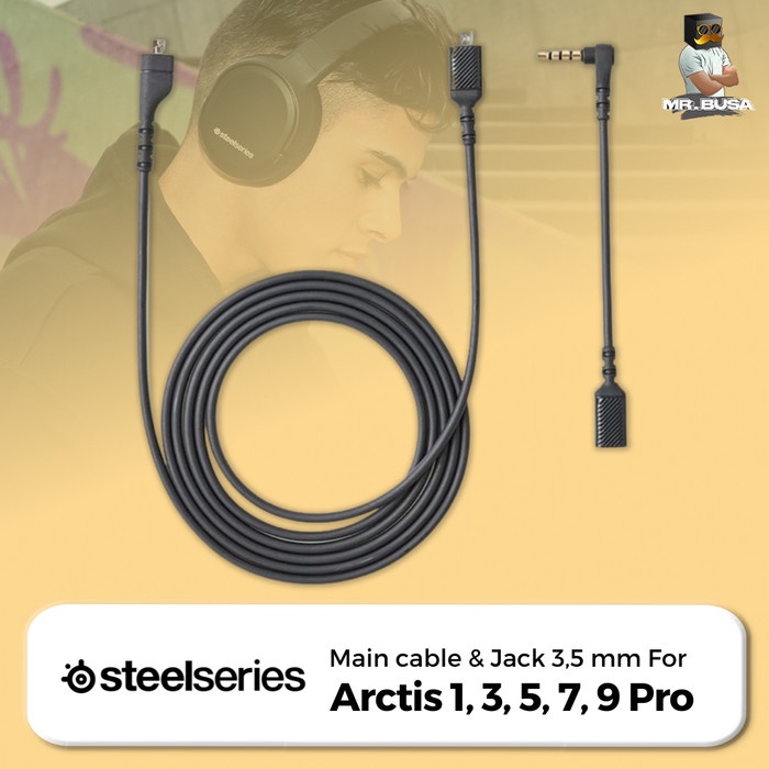 Jual Kabel Steelseries Arctis Micro USB 8-pin to Jack 3.5mm Aux Main Cable | Shopee Indonesia
