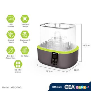 Jual GEA BABY Bottle Sterilizer & Dryer GSD-100 / sterilisasi uap ...